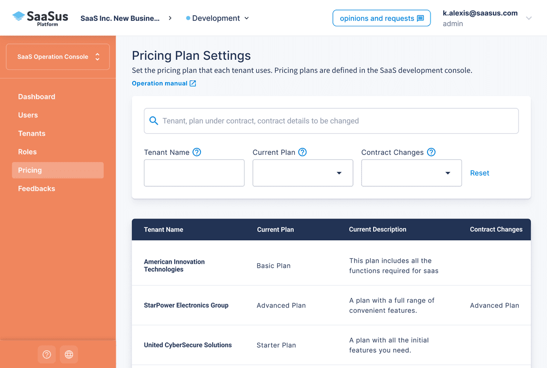 SaaSus Platform | SaaS that supports the development, operation, and sales of BtoB SaaS